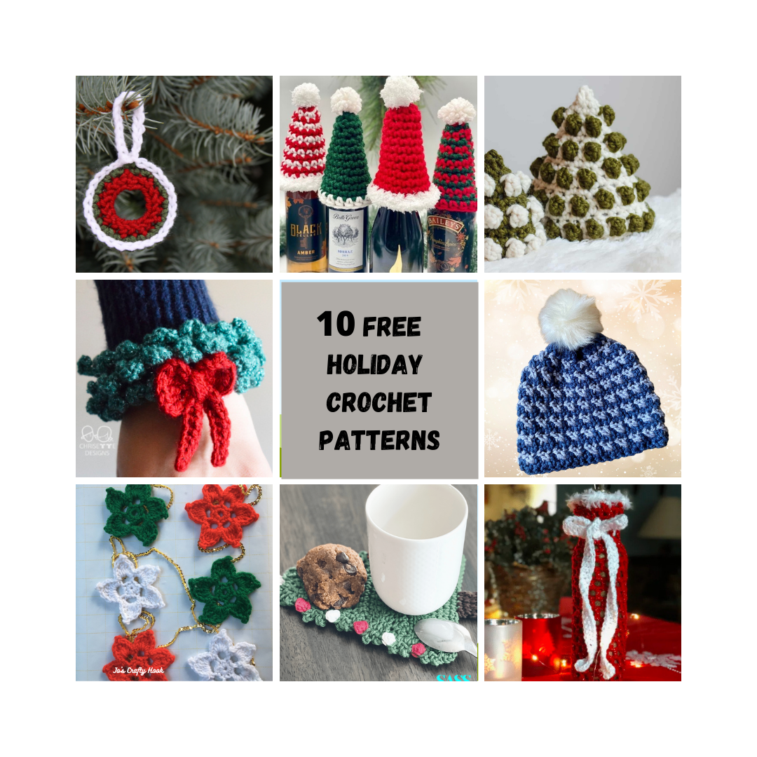 10 Holiday Gift Ideas – Free Holiday Crochet Patterns - Pine Tree Crochet