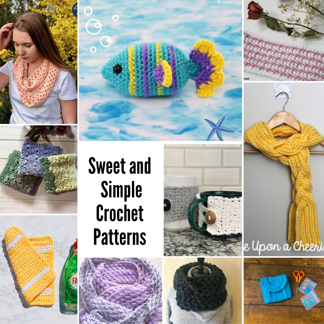 Sweet and Simple Easy Crochet Pattern Roundup - Pine Tree Crochet